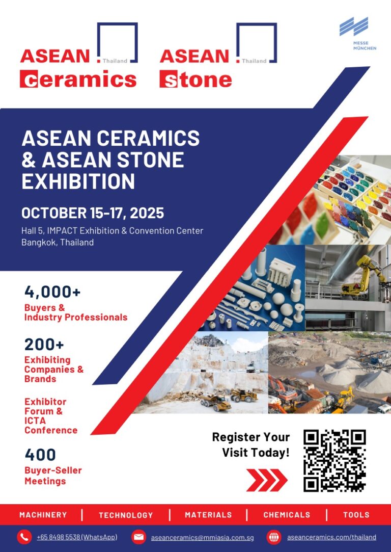 Bangkok to host ASEAN Ceramics & Stone 2025 expo - Ceramic Bangladesh ...